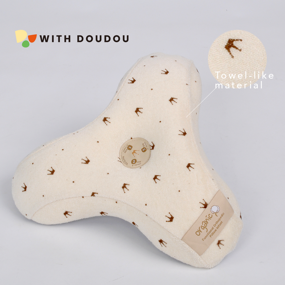 Alpremio 3 step Ergonomic Pillow [Organic Cotton] – with doudou